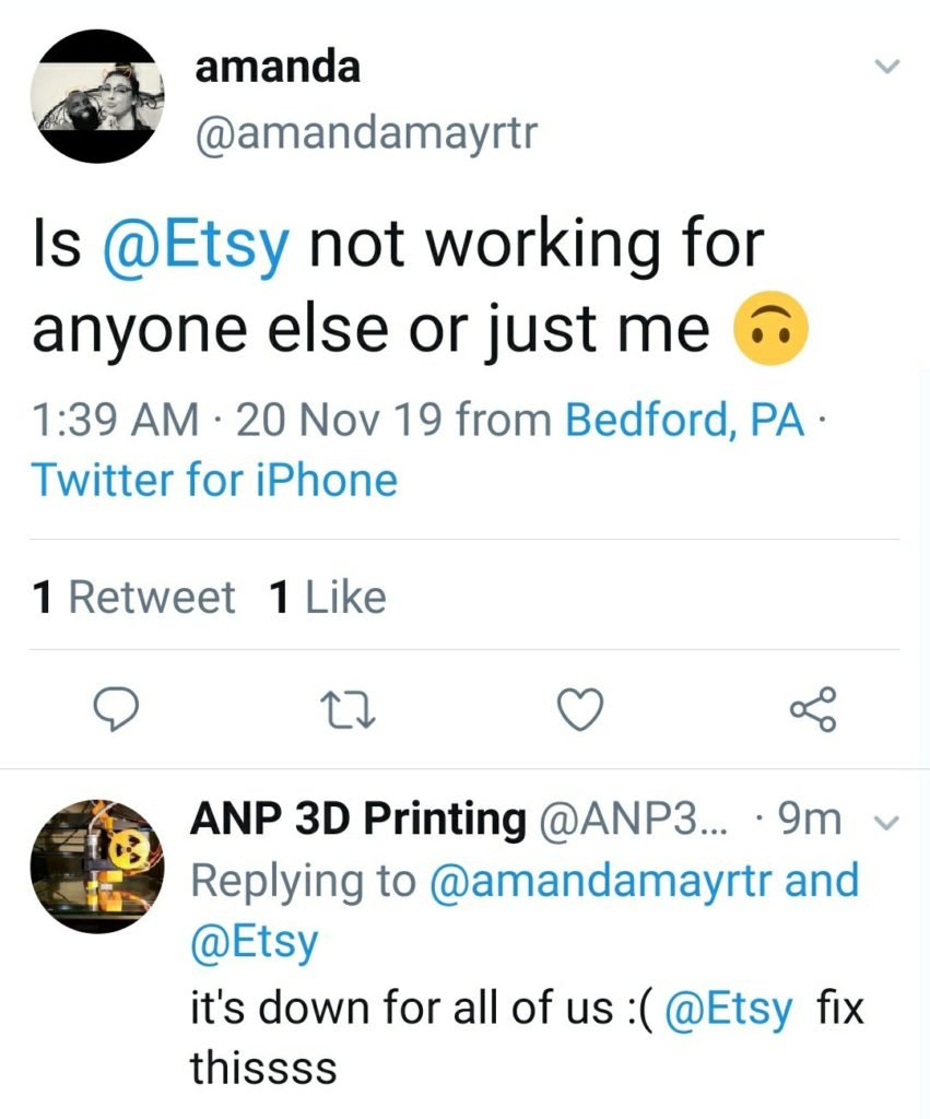 Etsy website down & not working for many users ? Server status & other ...