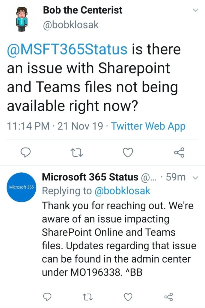 [Official Update]Microsoft 365 & Office 365 Down - Sharepoint not ...