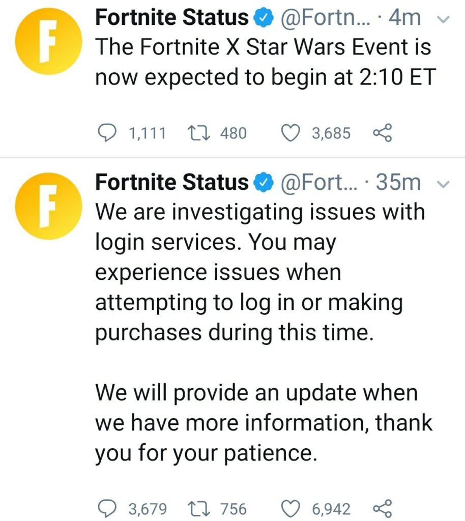 [Official Update] Fortnite servers down (not working) : Users are ...