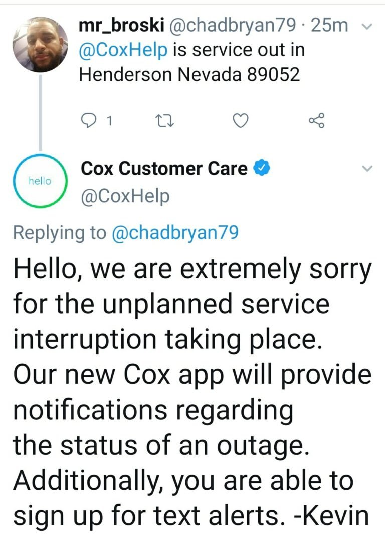 Cox Internet down & not working in many locations - DigiStatement