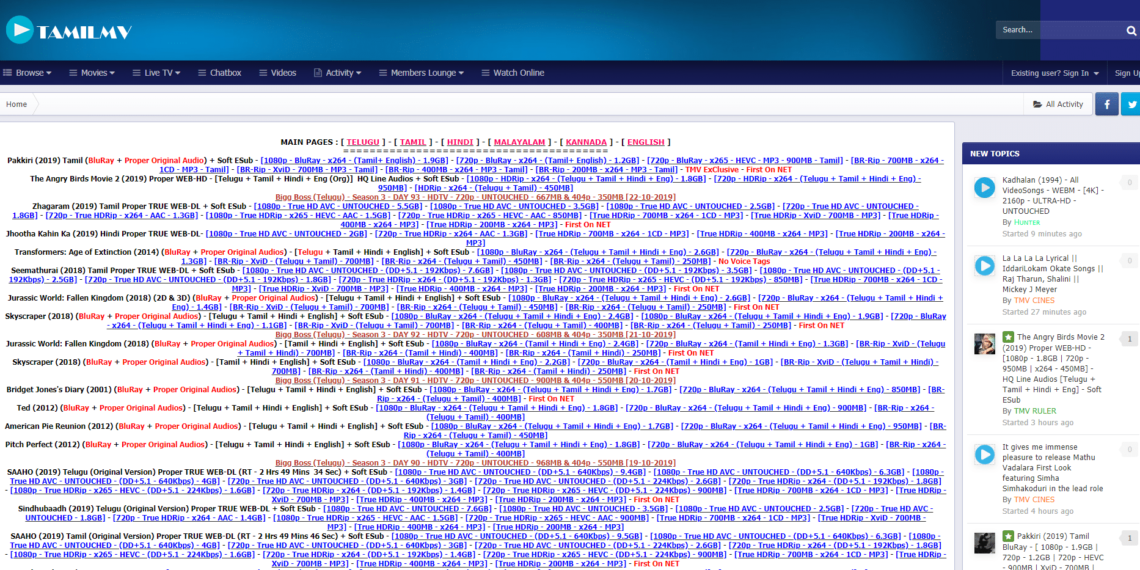 Tamilmv movie download website 2020 leaks all major Tamil movies online ...