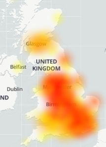 3 (Three) UK internet DOWN (not working) for some users - DigiStatement