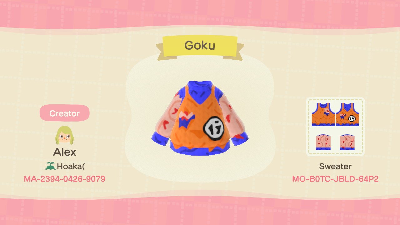 Animal Crossing New Horizons Anime Costumes QR Codes (Naruto, Demon ...