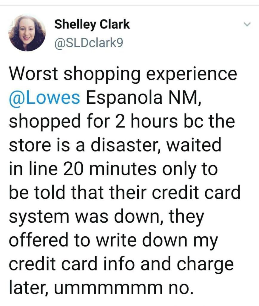 Lowes Card System down - Credit Card machines not working at many ...