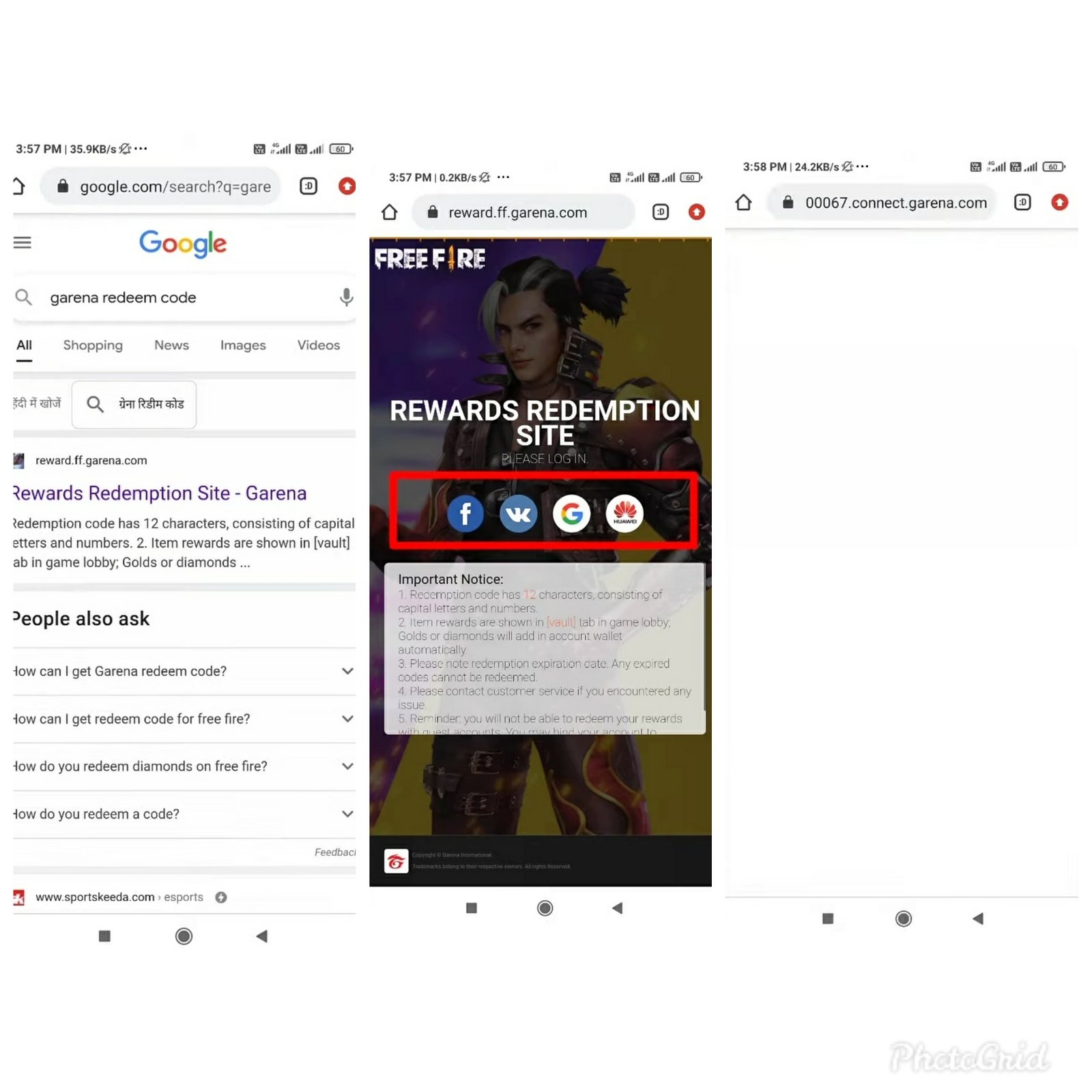 Free Fire Redeem Code not working fix for 2021 - DigiStatement