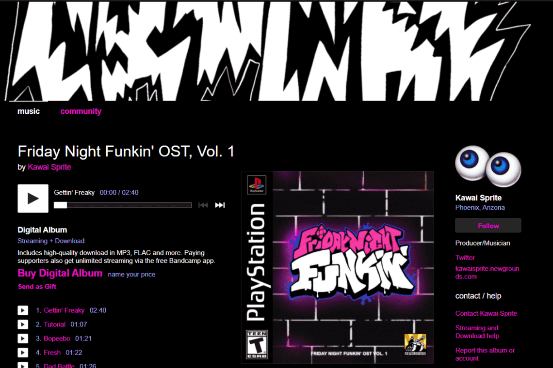 Friday Night Funkin All Songs Listed (OST, Vol 1) for online listening ...