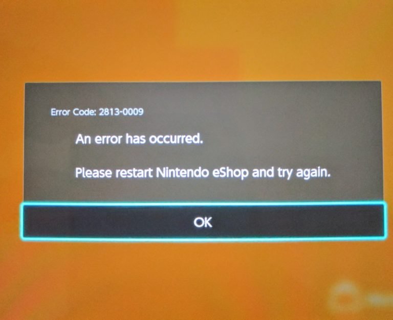 How to fix Nintendo switch error code 2813-0009 - DigiStatement