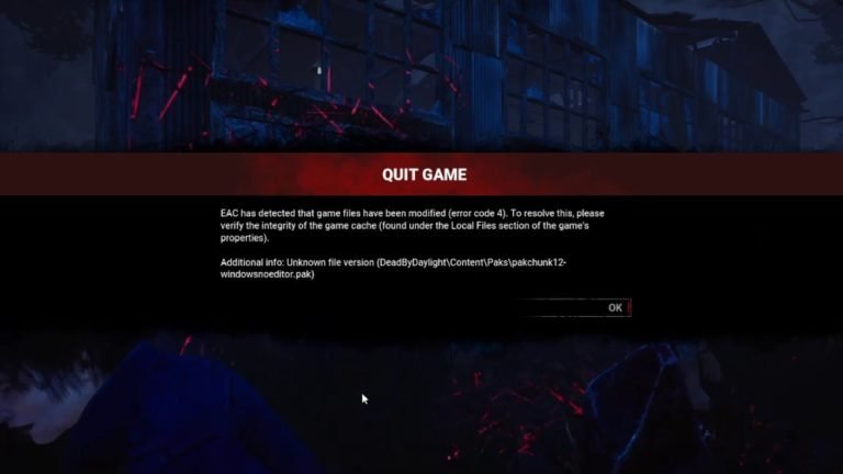 Dead By Daylight Error Code 4 What Is It And How To Fix It dead-by-daylight-error-code-4-what-is-it-and-how-to-fix-it