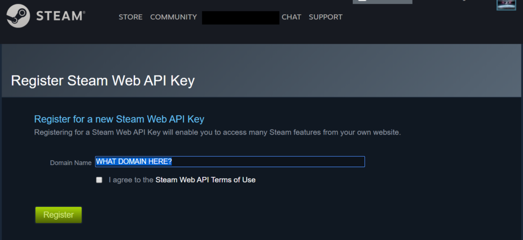Steam API key error : How to fix it? - DigiStatement