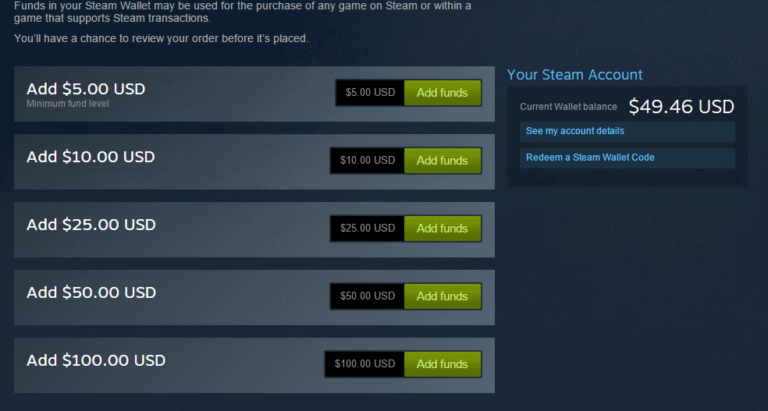 How to add money to Steam Wallet & check balance - DigiStatement