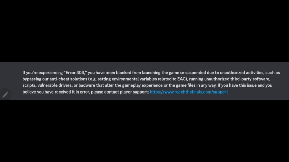 The Finals Login Failed Error Code 403: Is there any fix yet ...